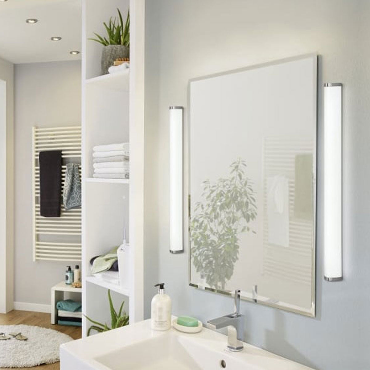 Gita 2 24W Large LED Wall Light with Chrome Finish – JD Lighting & Fans