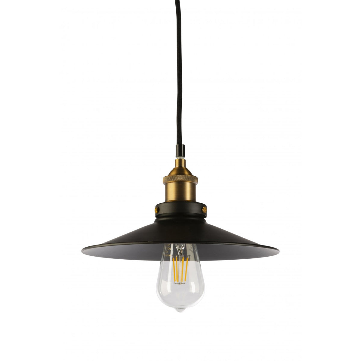Grace Industrial Black Brass Pendant Light – JD Lighting