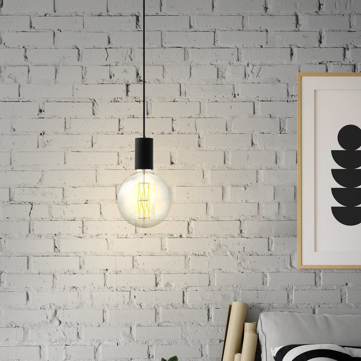 Pozueta 1 Light Pendant Light with Adjustable Cord – JD Lighting & Fans